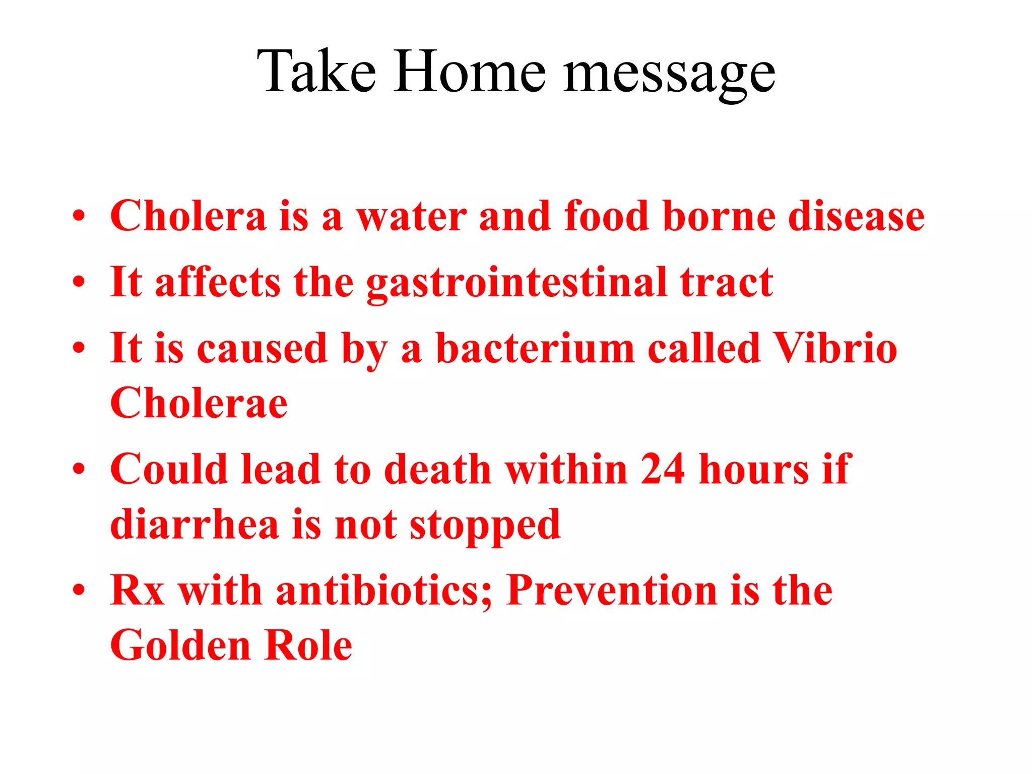 Cholera factsheet . nchanji nkeh keneth | PPT
