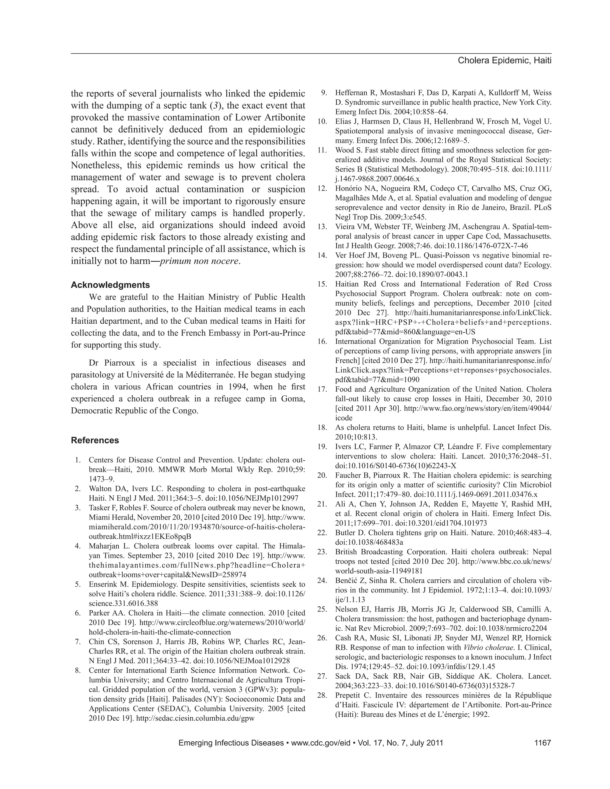 CDC: Understanding the Cholera Epidemic, Haiti | PDF | Infectious ...