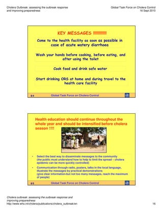 Cholera outbreak assessment_response | PDF