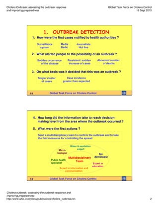 Cholera outbreak assessment_response | PDF
