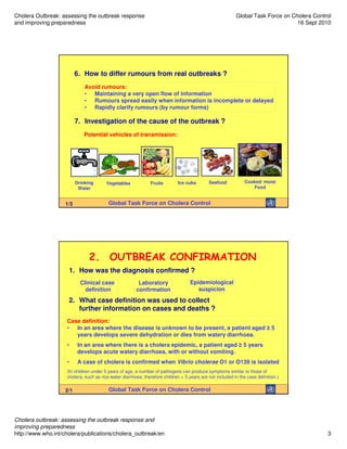 Cholera outbreak assessment_response | PDF