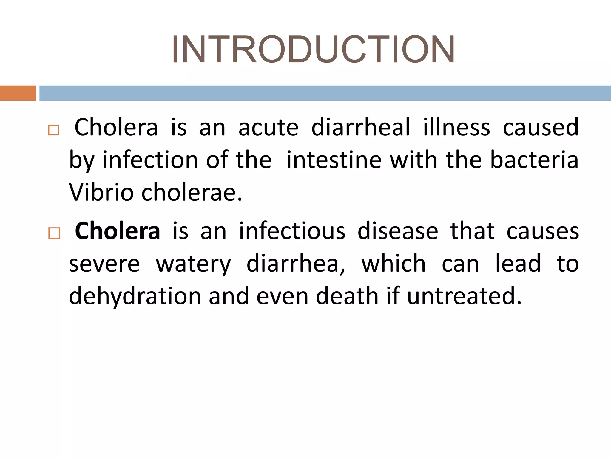 Cholera ppts | PPTX