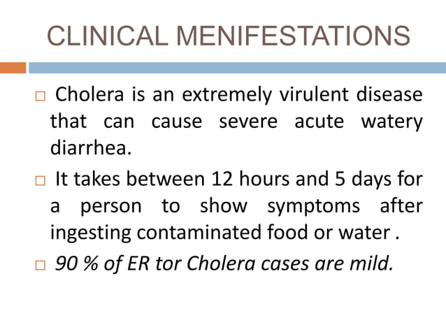 Cholera ppts | PPTX