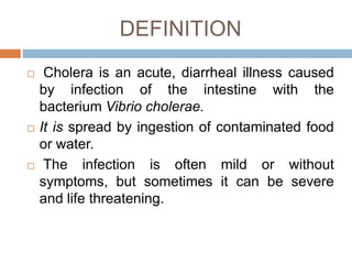 Cholera ppts | PPT