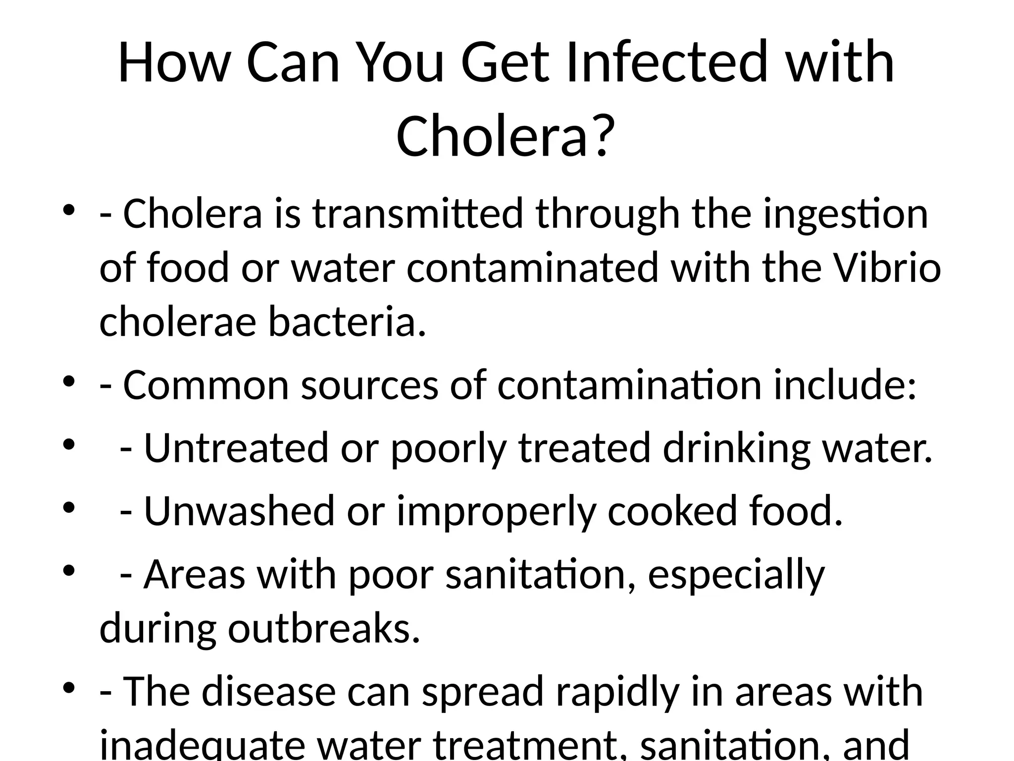 Cholera_Presentation_New "Understanding the Disease and How to Protect ...