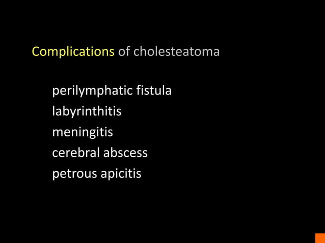 Middle ear cholesteatoma - imaging findings | PPTX | Ear, Nose and ...