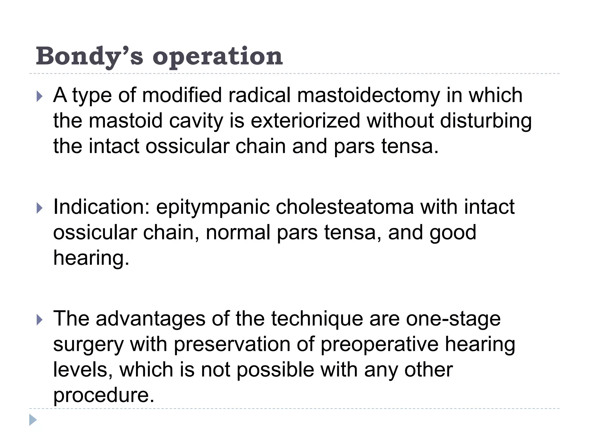 Cholesteatoma CME | PPTX