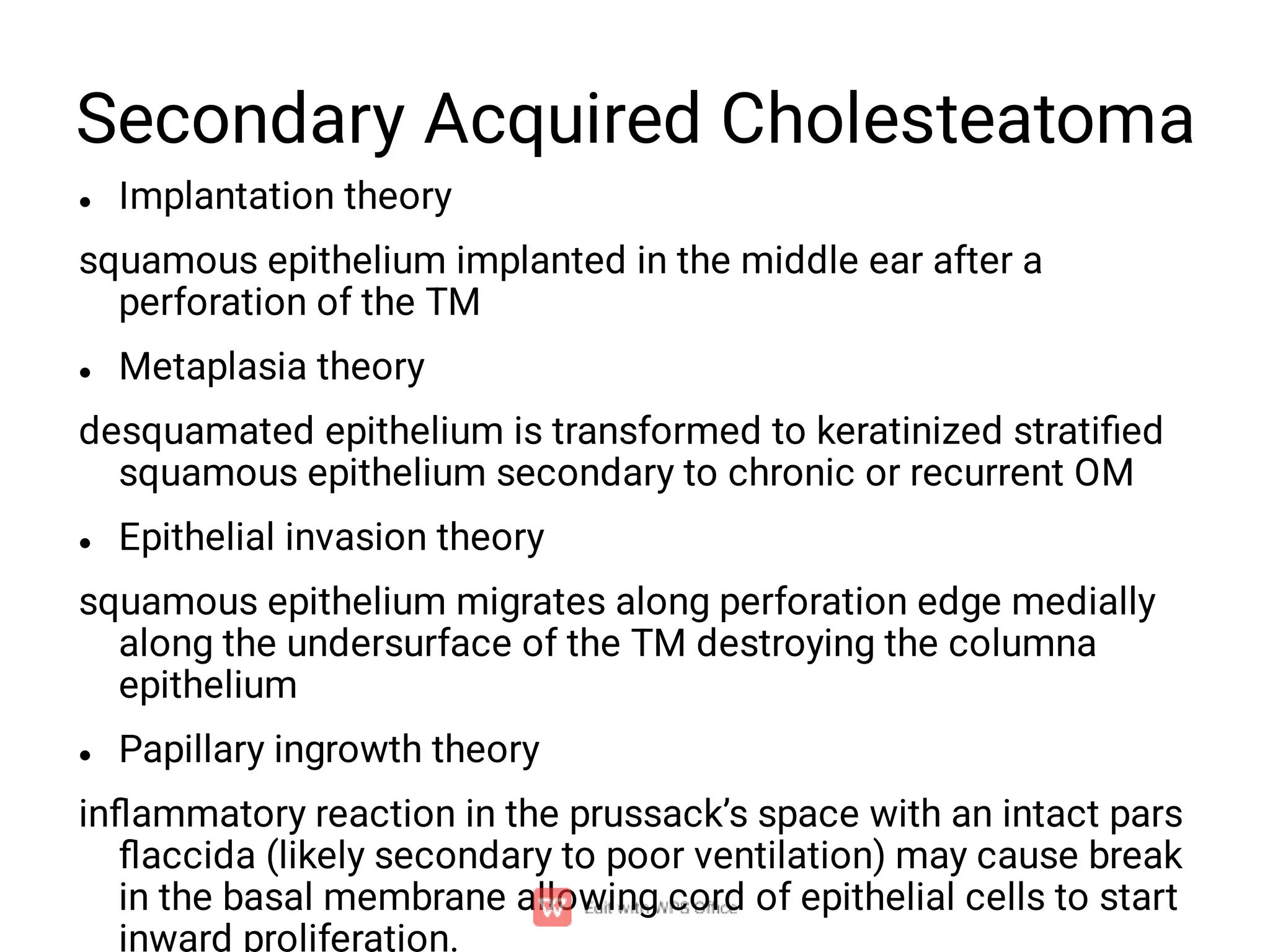 CHOLESTEATOMA COMPREHENSIVE | PDF