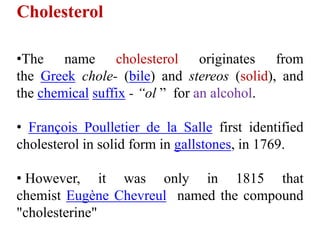 Cholesterol from fish lipid | PPTX