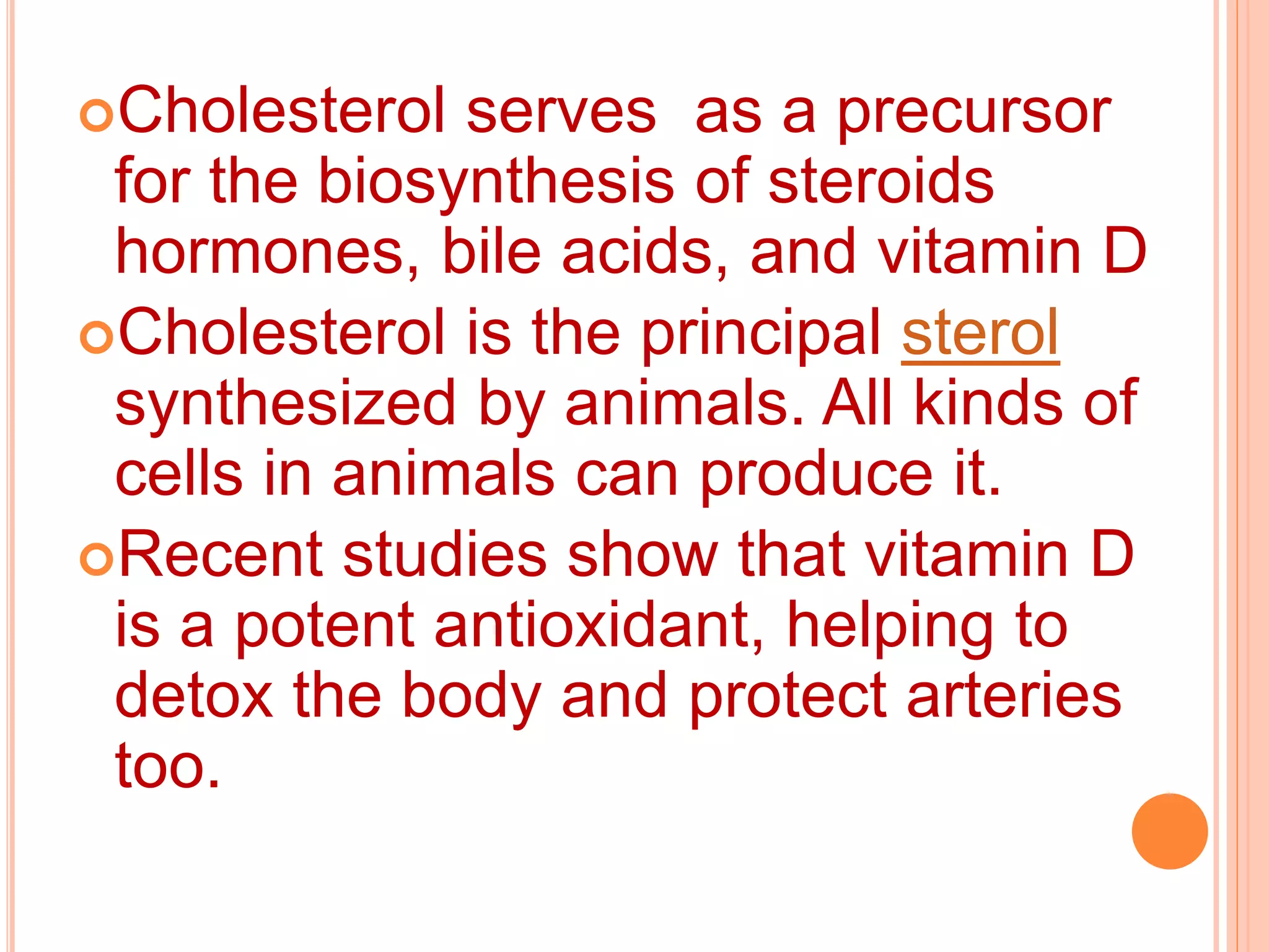 Cholesterol | PPTX