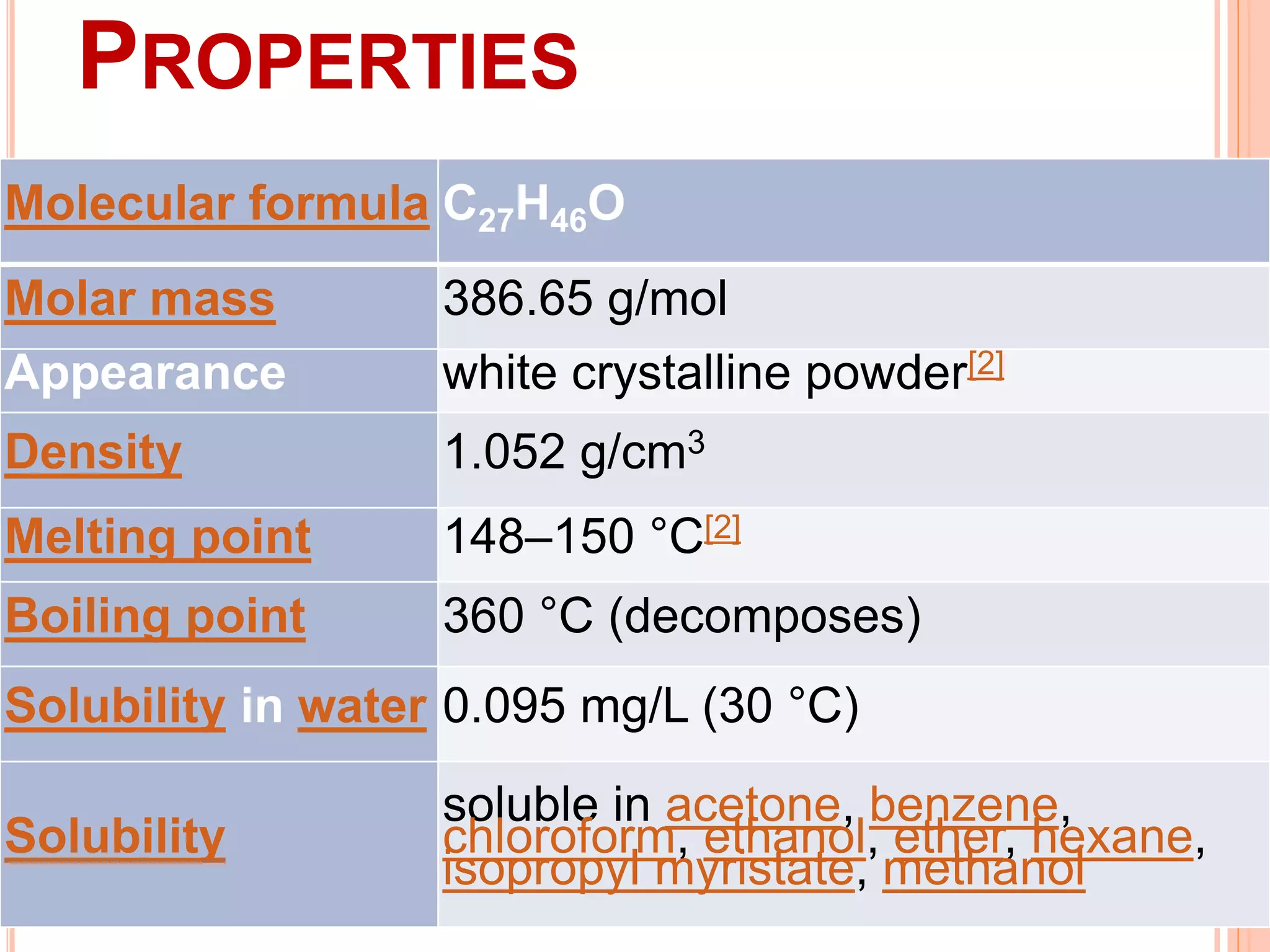 Cholesterol | PPTX