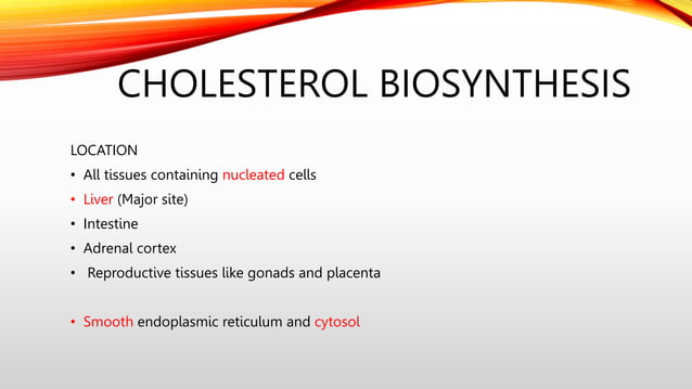 Biochemistry of Cholesterol Metabolism: Lecture | PPTX | Chemistry ...