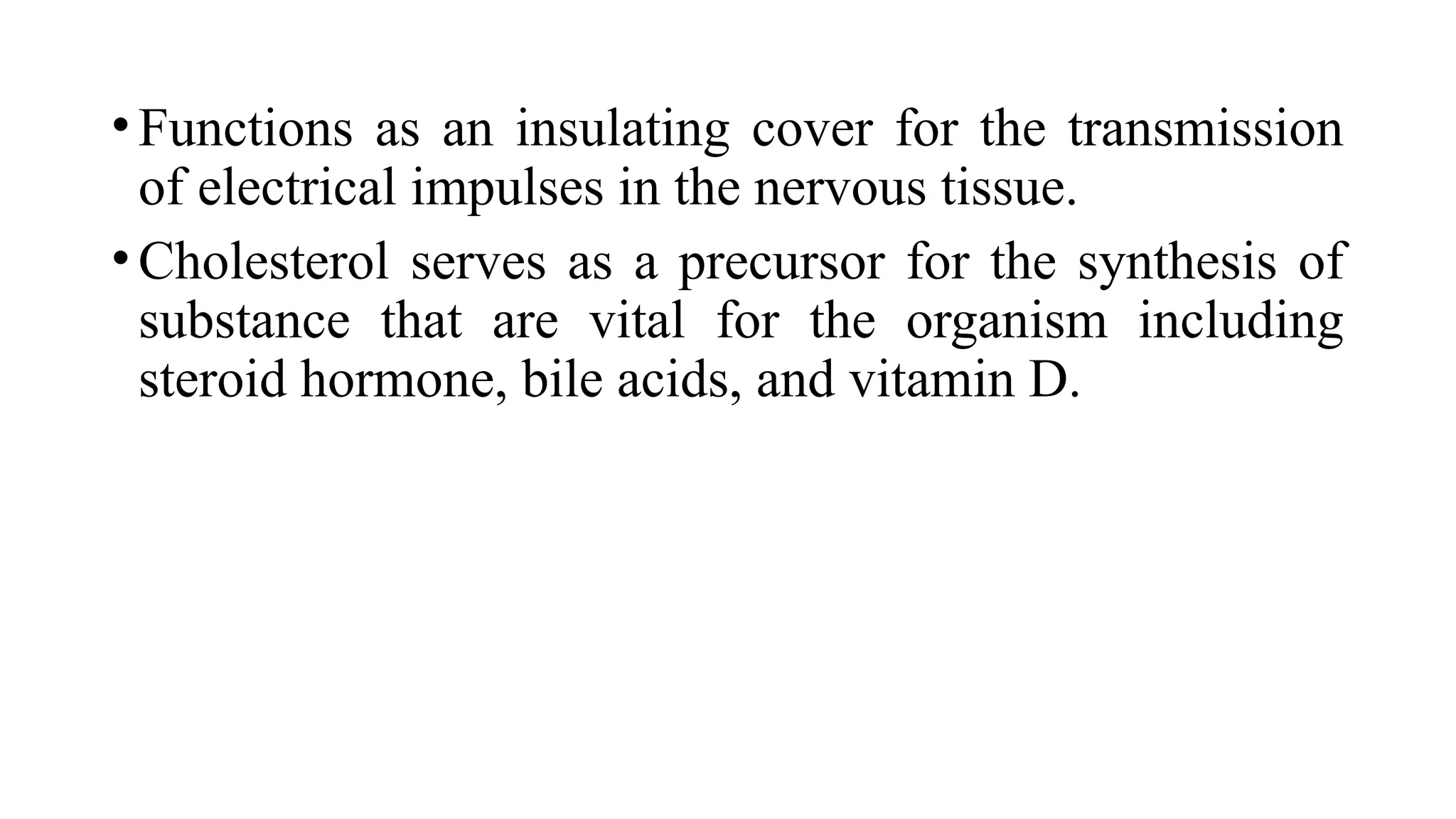CHOLESTEROL. (Biochemistry).ppt........x | PPTX