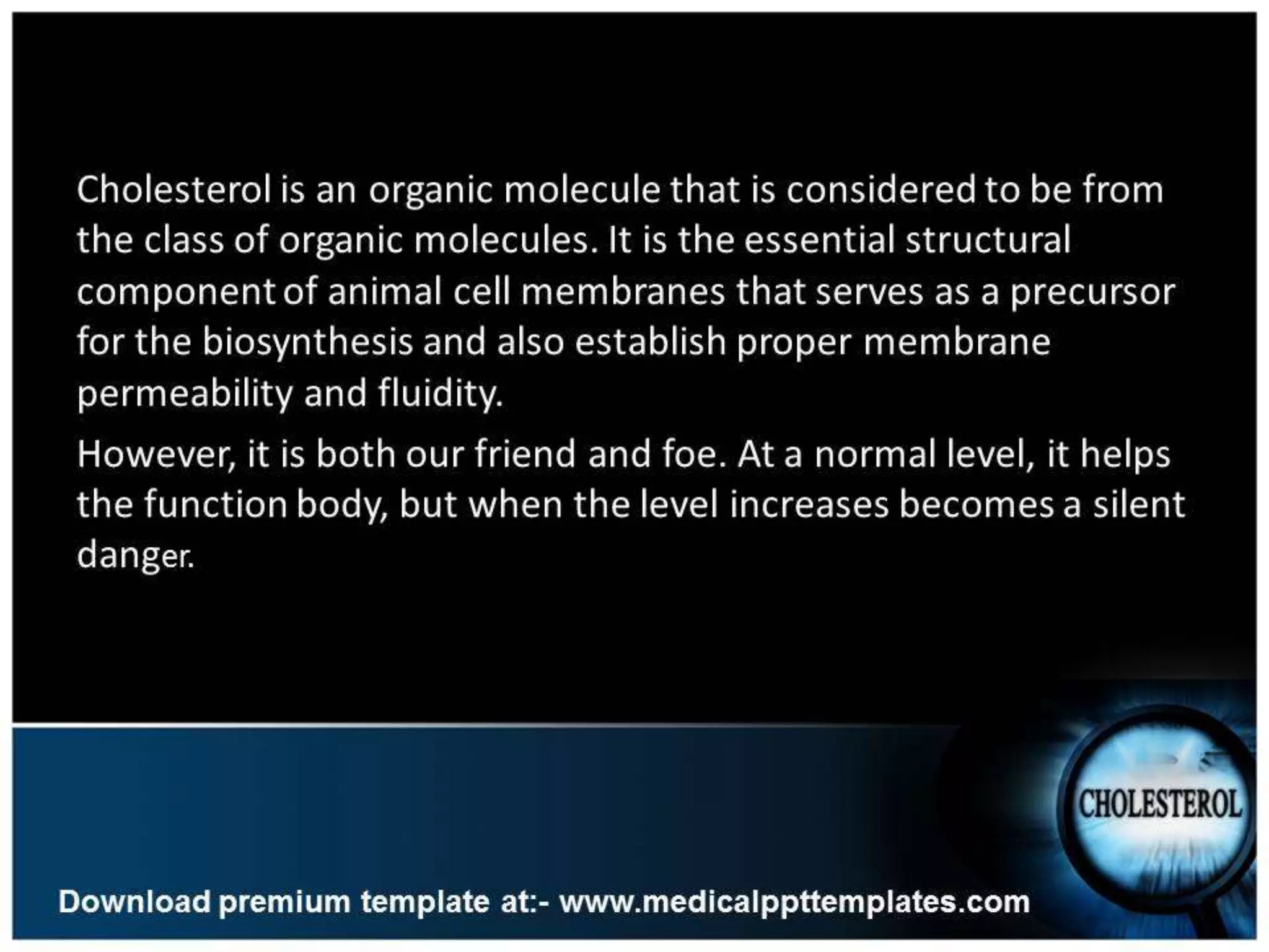 Cholesterol PowerPoint Template | PPT