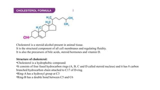 Cholesterol,transport, biosynthesis and regulation | PPT