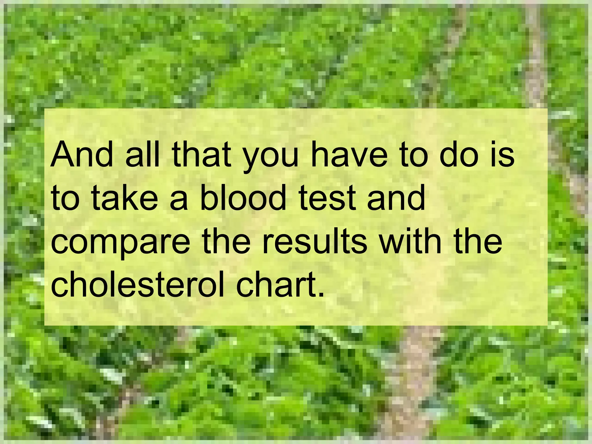Cholesterol Chart | PPT