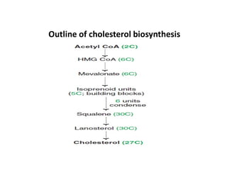 CHOLESTEROL | CHOLESTEROL METABOLISM | CHOLESTEROL BIOSYNTHESIS | PPT
