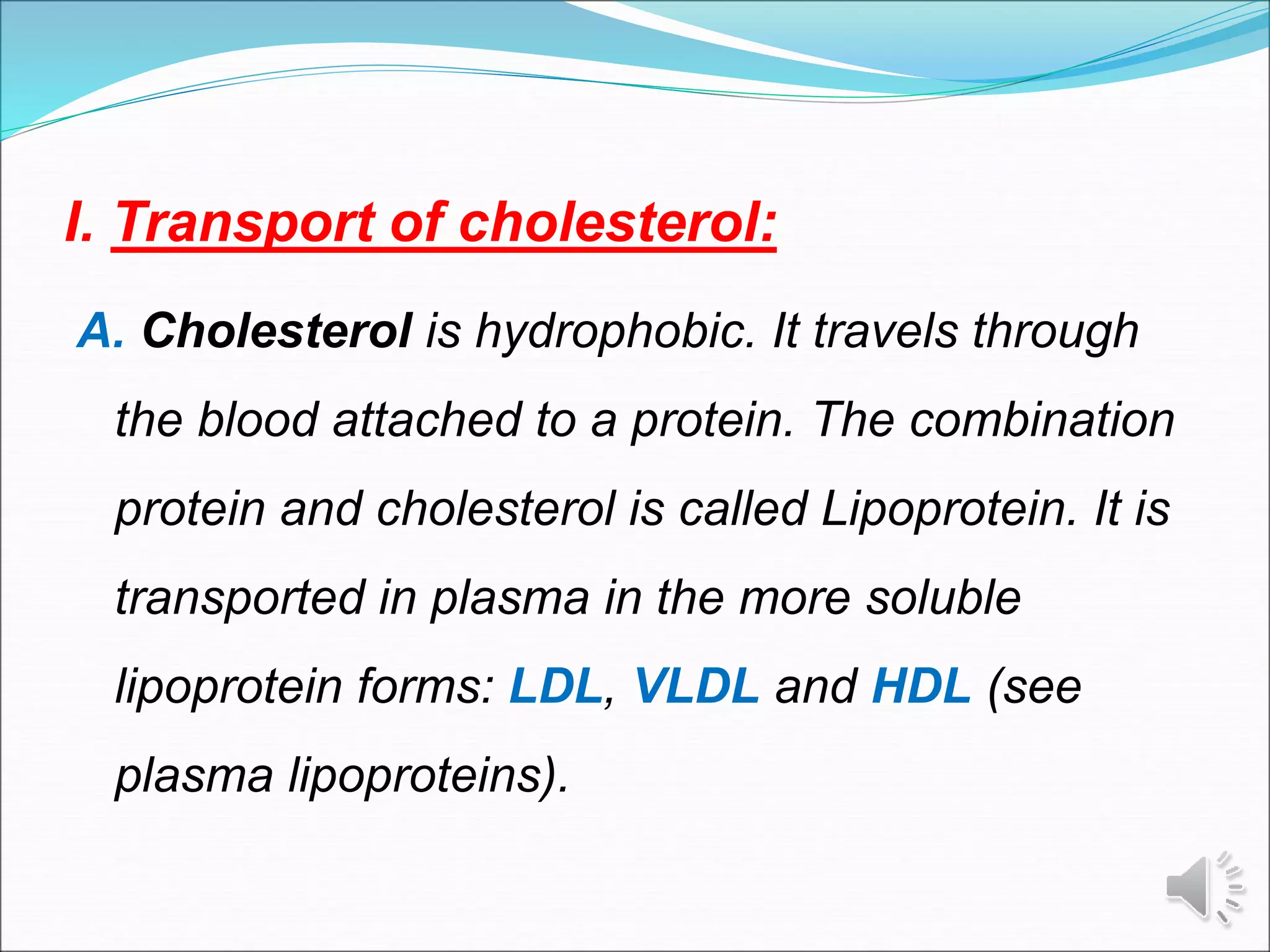 Cholesterol Metabolism II F (2).ppt | Blood Disorders | Diseases and ...