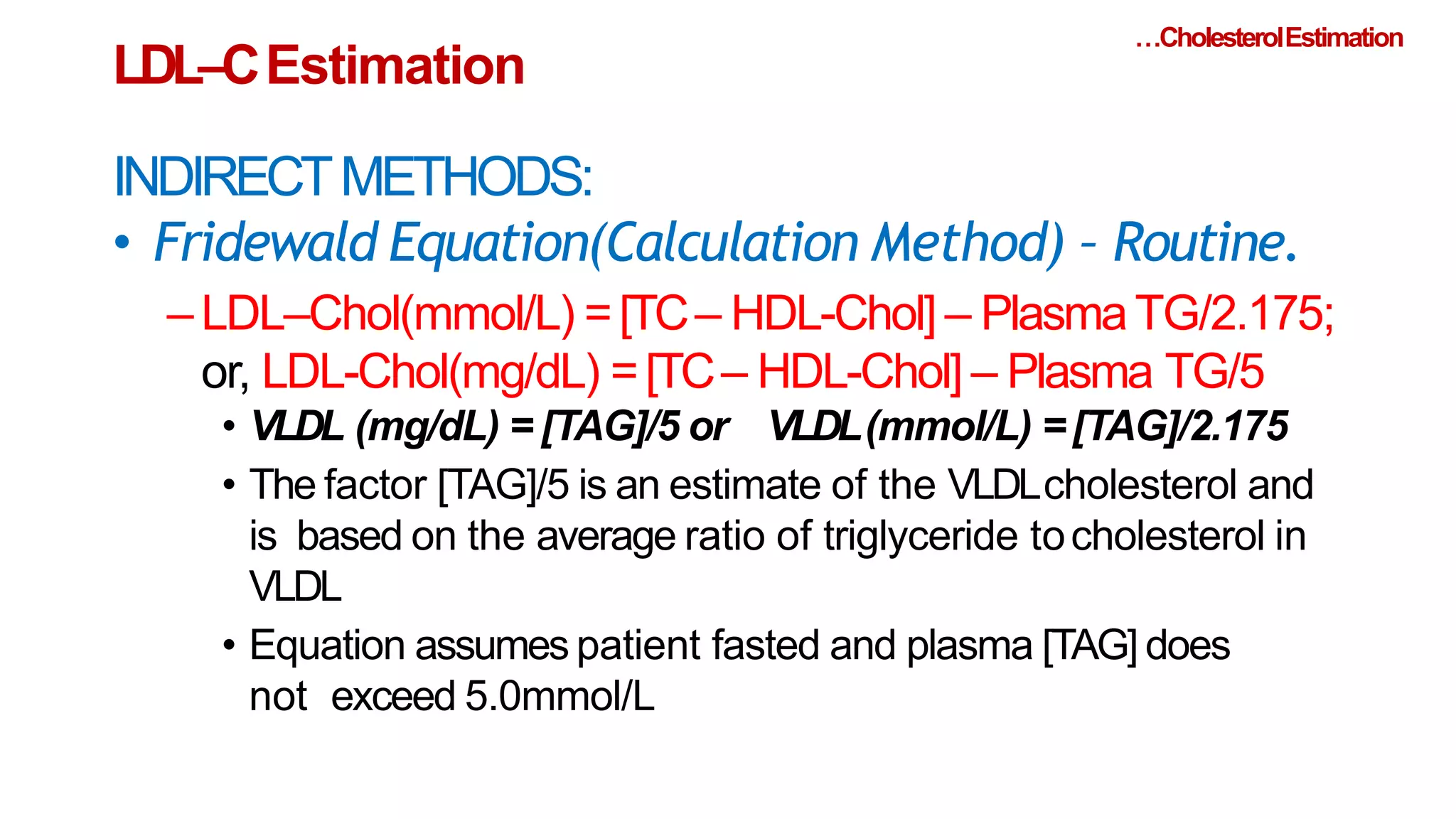 CHOLESTEROL METHODS.pptx