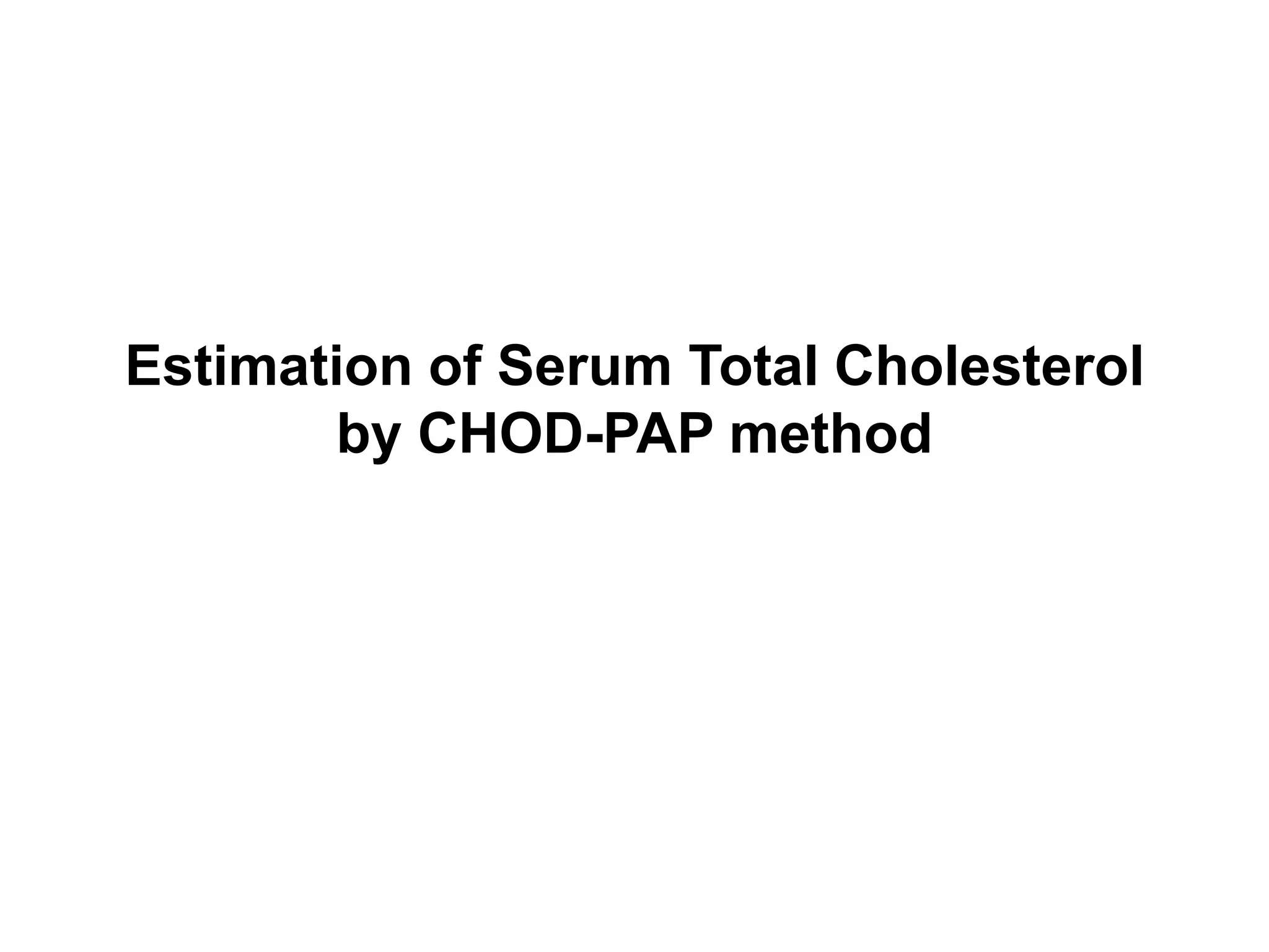 Cholesterol practical pdf | PDF