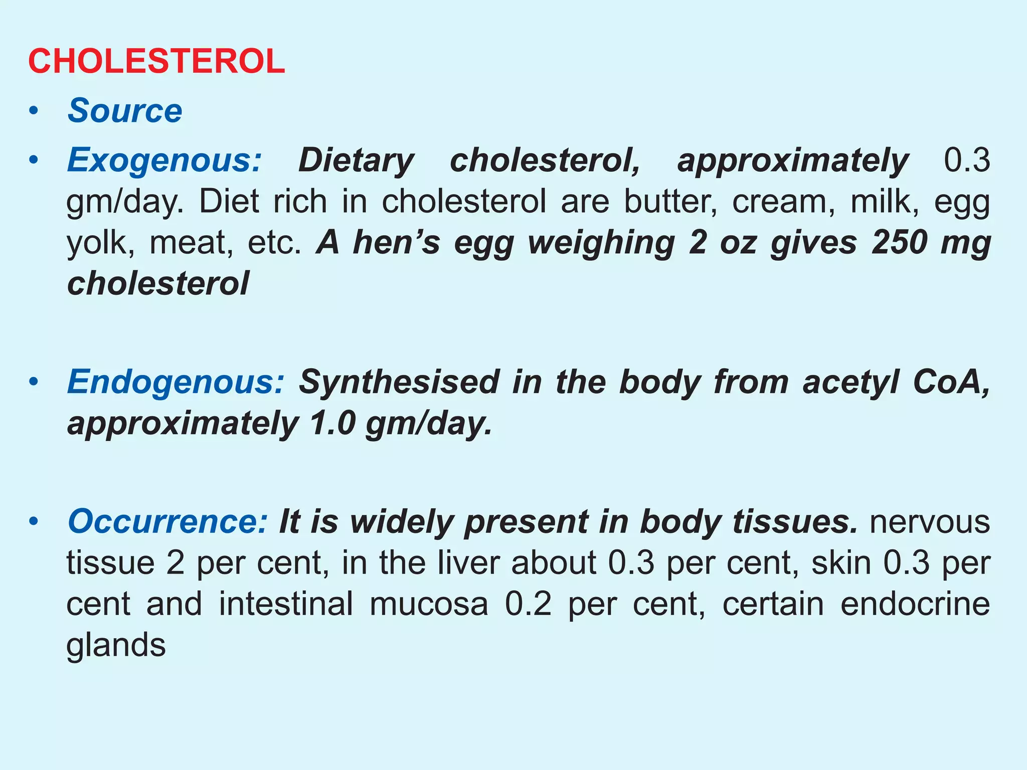 Cholesterol strcture and function | PPTX