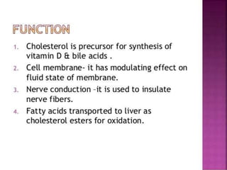 Function Of Cholesterol
