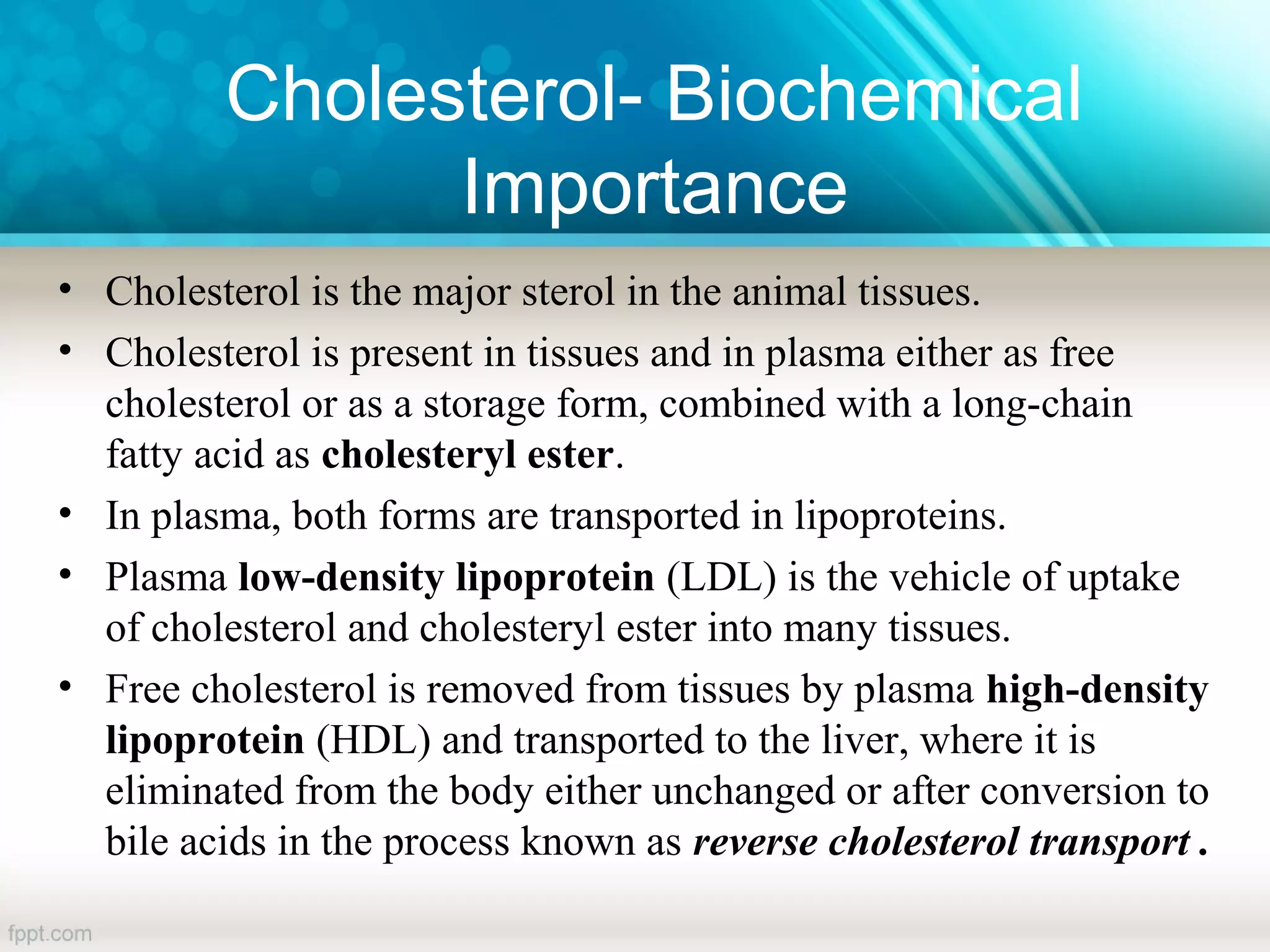 Cholesterol Biosynthesis | PPT