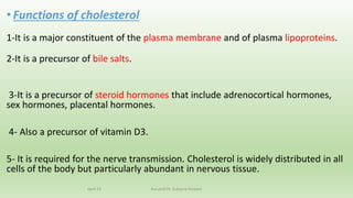cholesterol synthesis.pptx | Chemistry | Science