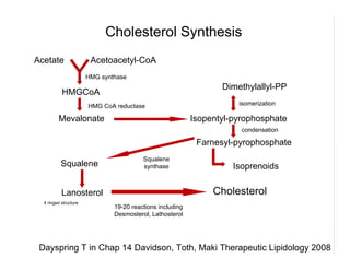 Cholesterol_Synthesis in biochemistrand physiology | PPT