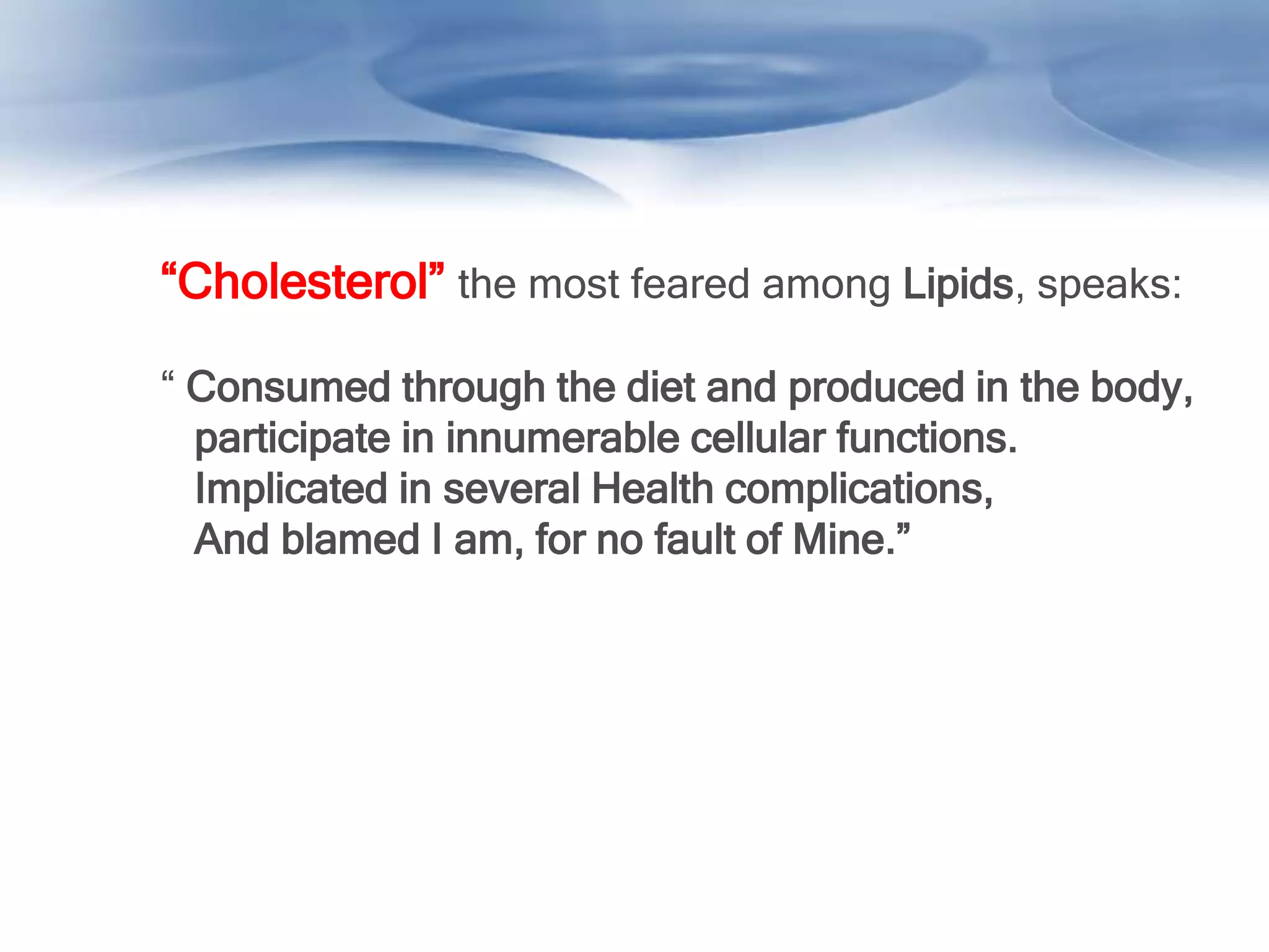 Cholesterol synthesis,transport and excretion | PPTX