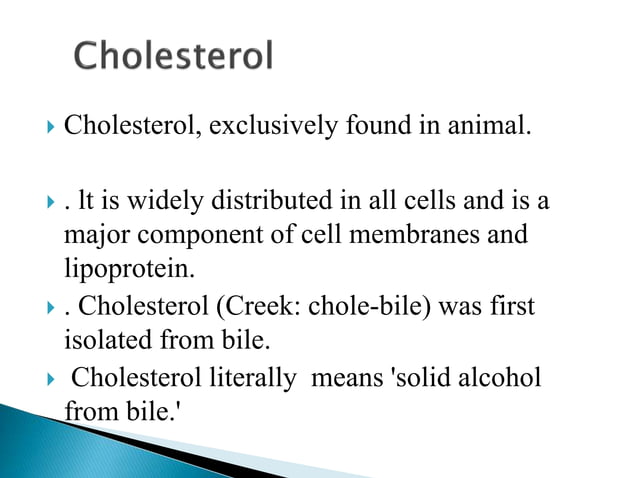 Cholestrol | PPT