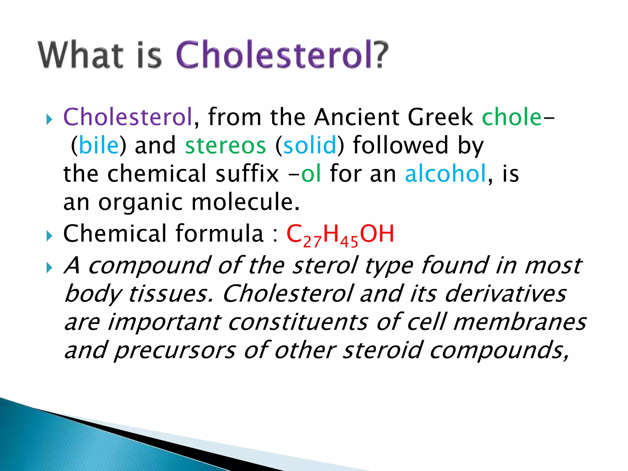 Cholestrol metabolism | PPTX