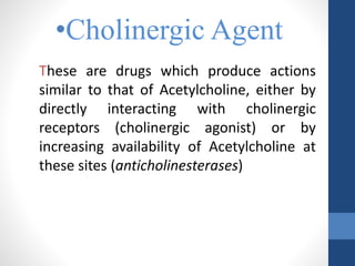 Cholinergic agent | PPTX