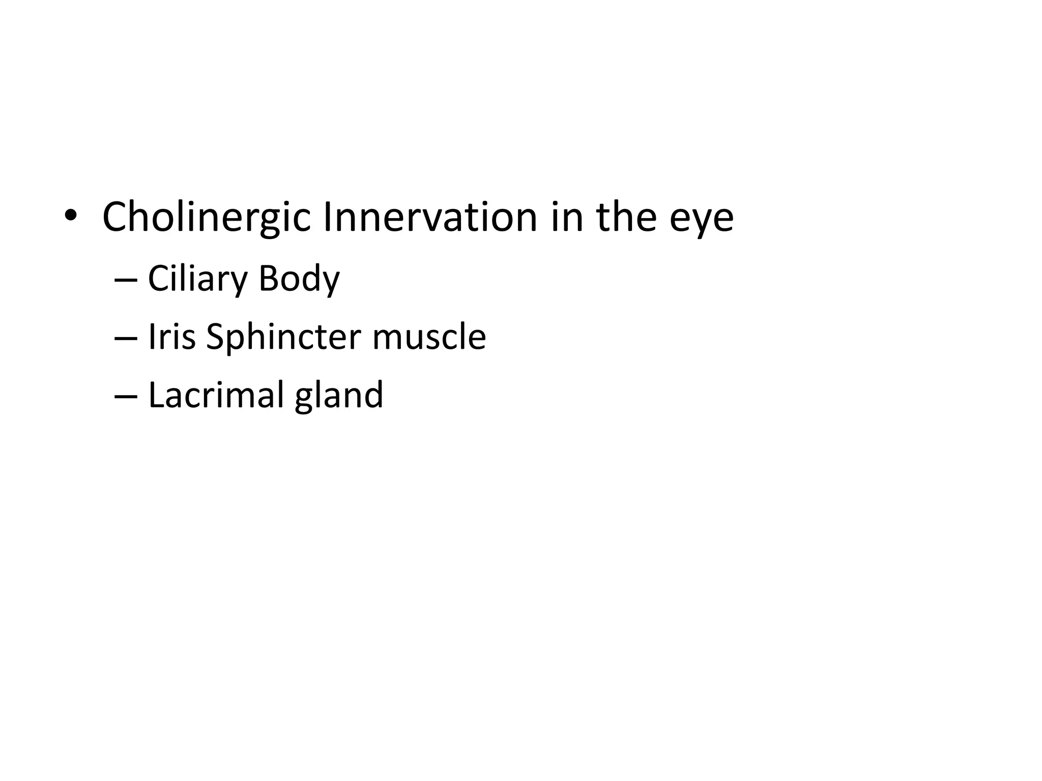 Cholinergic agent: Autonomic Drugs | PPT