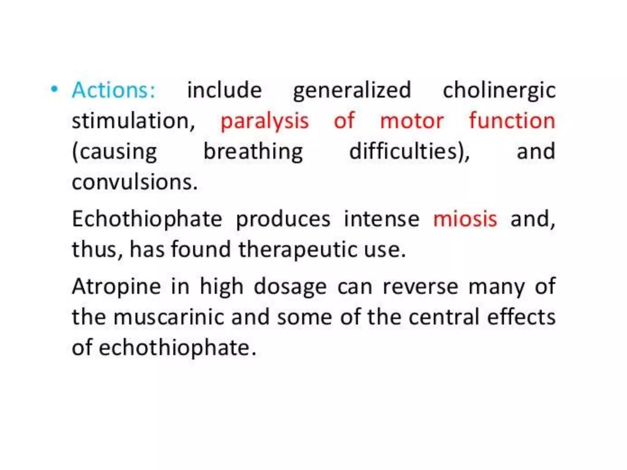 Cholinergic agent: Autonomic Drugs | PPT
