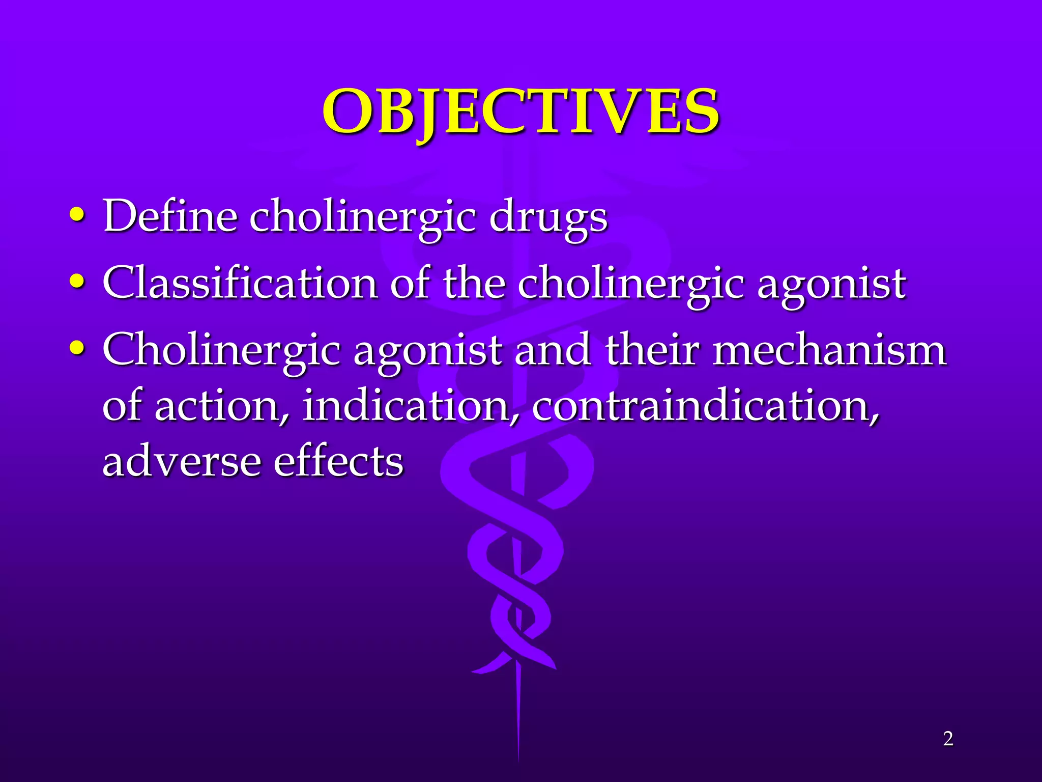 Cholinergic agents | PPTX
