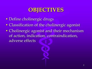 Cholinergic agents | PPT