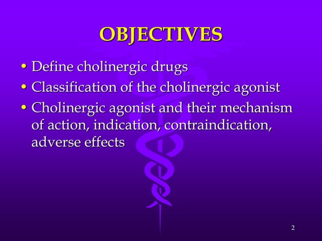 Cholinergic agents | PPT