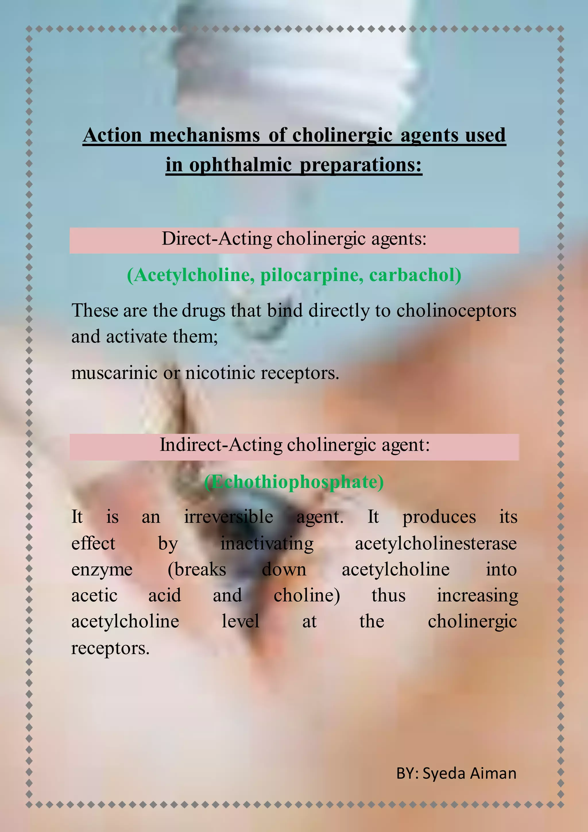 cholinergic agents.docx