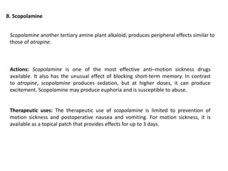 Cholinergic antagonists and blockers-Dr.Jibachha Sah,M.V.Sc,Lecturer | PDF