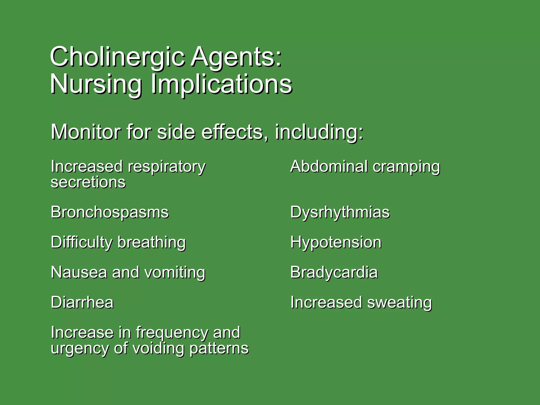 Cholinergic blockers | PPT
