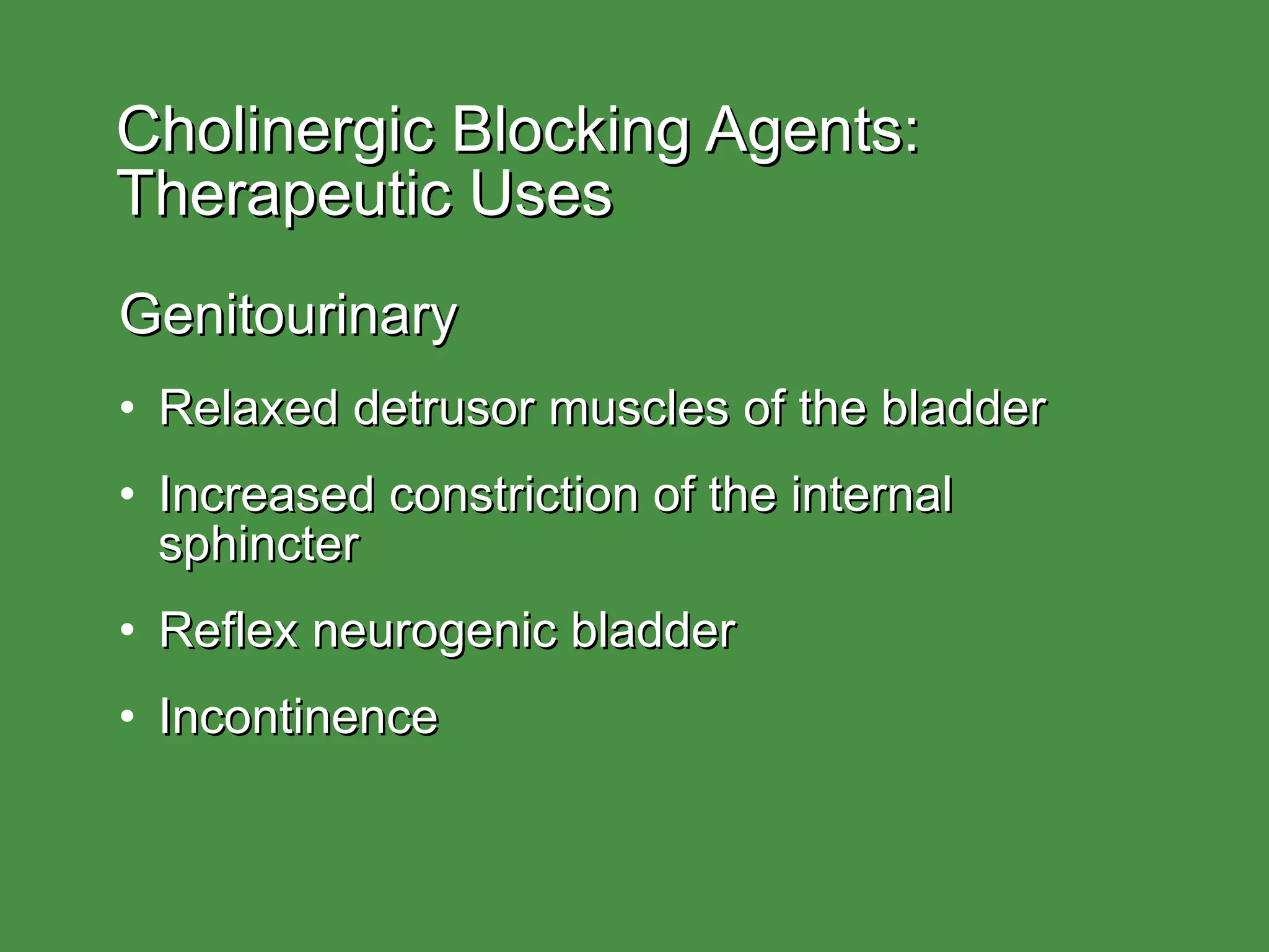 Cholinergic blockers | PPT