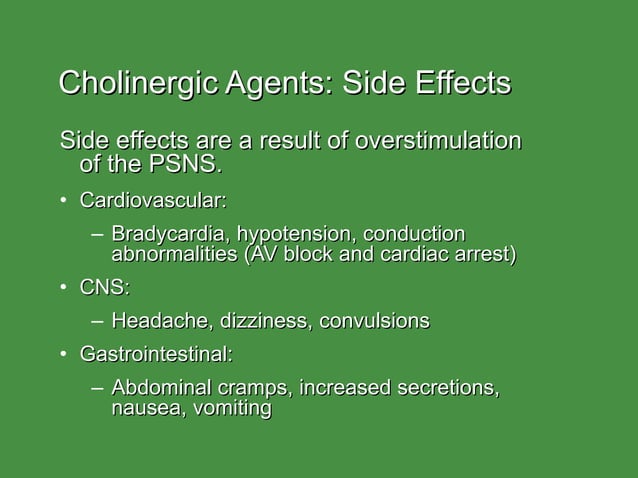 Cholinergic blockers | PPT | Brain and Nervous System Disorders | Diseases and Conditions