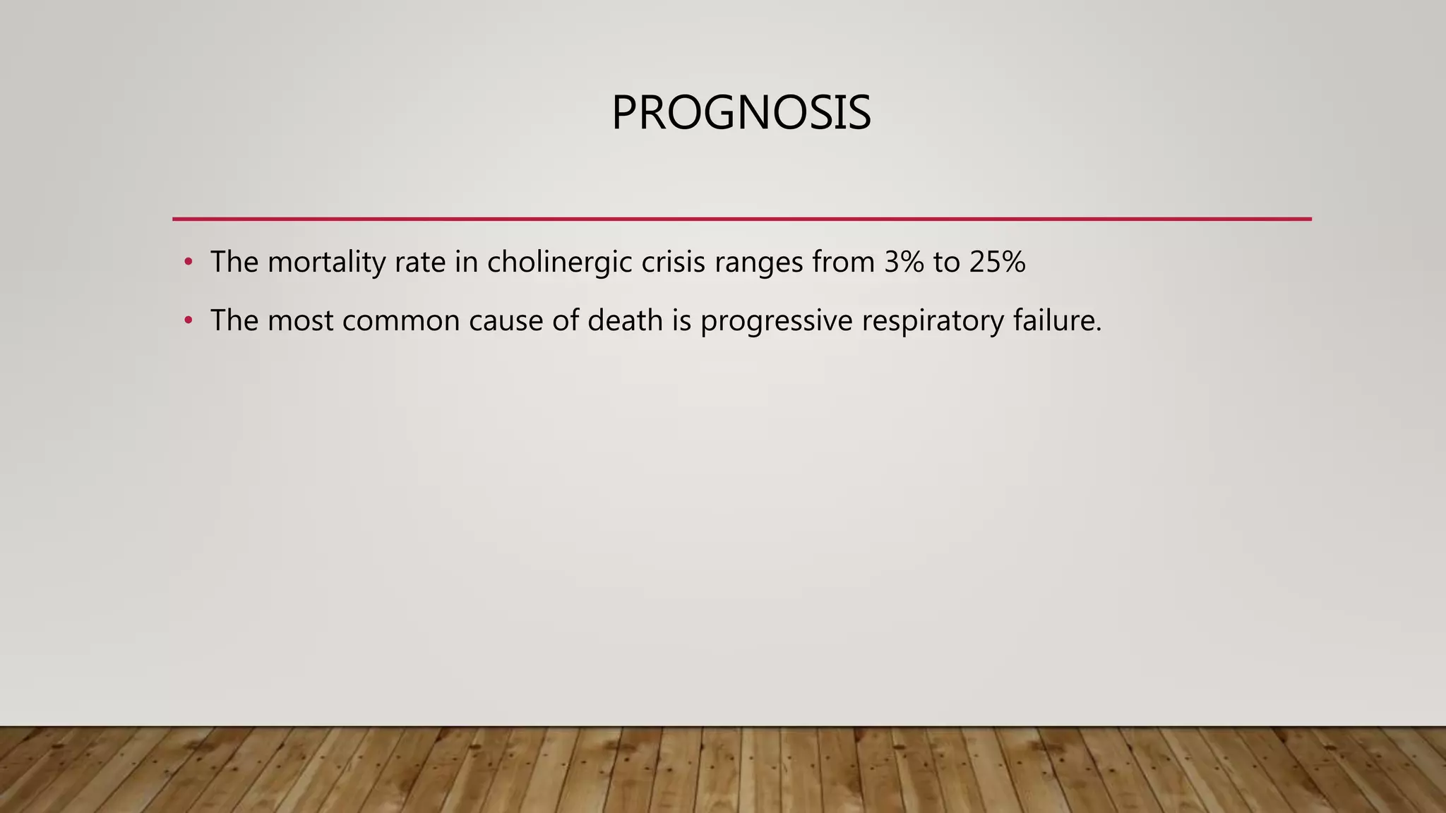 Cholinergic Crisis | PPTX