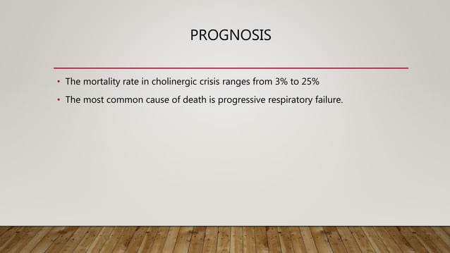 Cholinergic Crisis | PPTX
