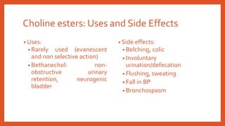 Cholinergic drugs | PPT