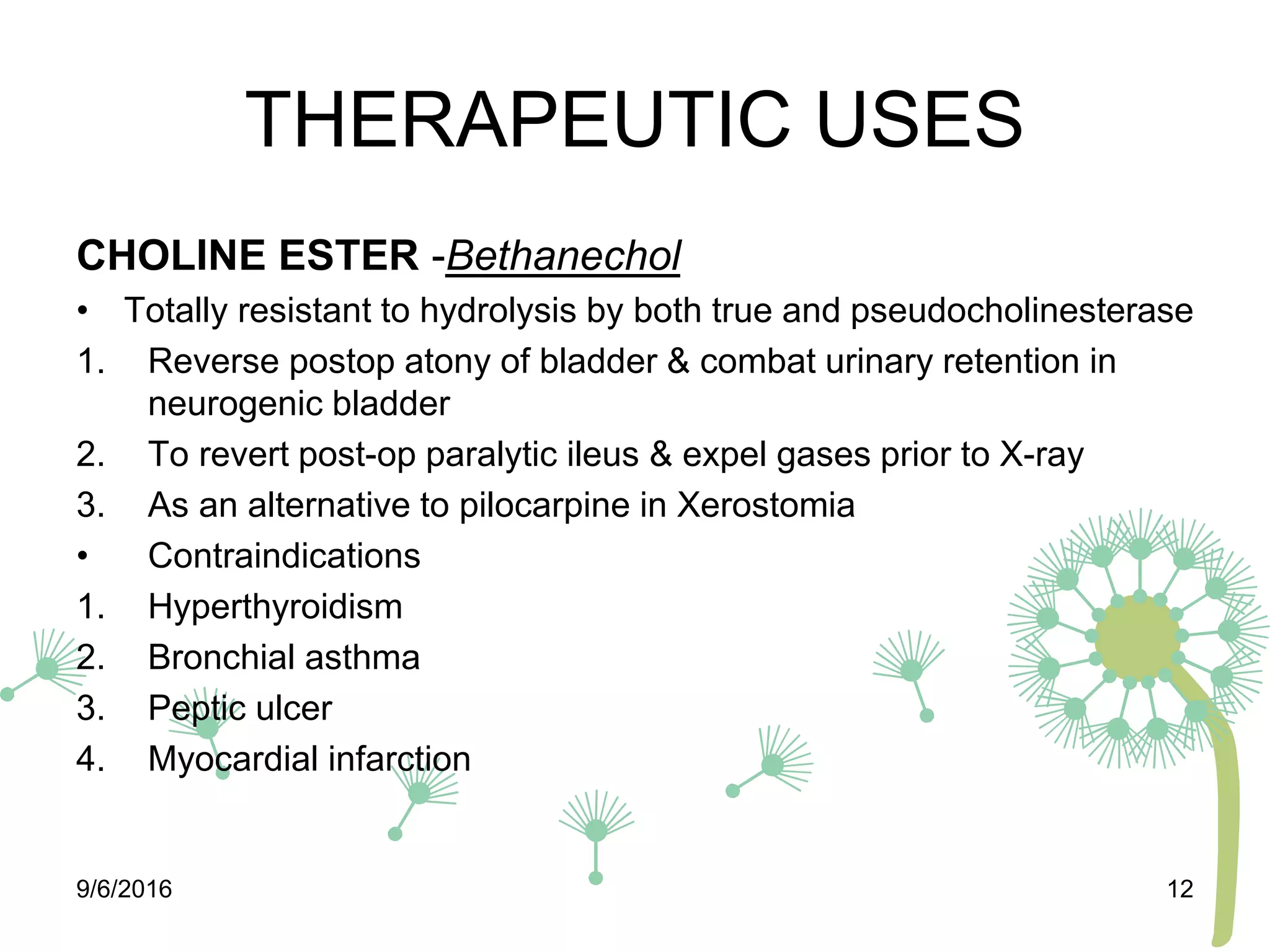 Cholinergic drugs | PPTX