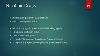 Cholinergic drugs uses in Ophthalmology | PPTX