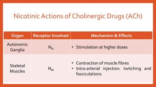 Cholinergic drugs 2017 | PPT