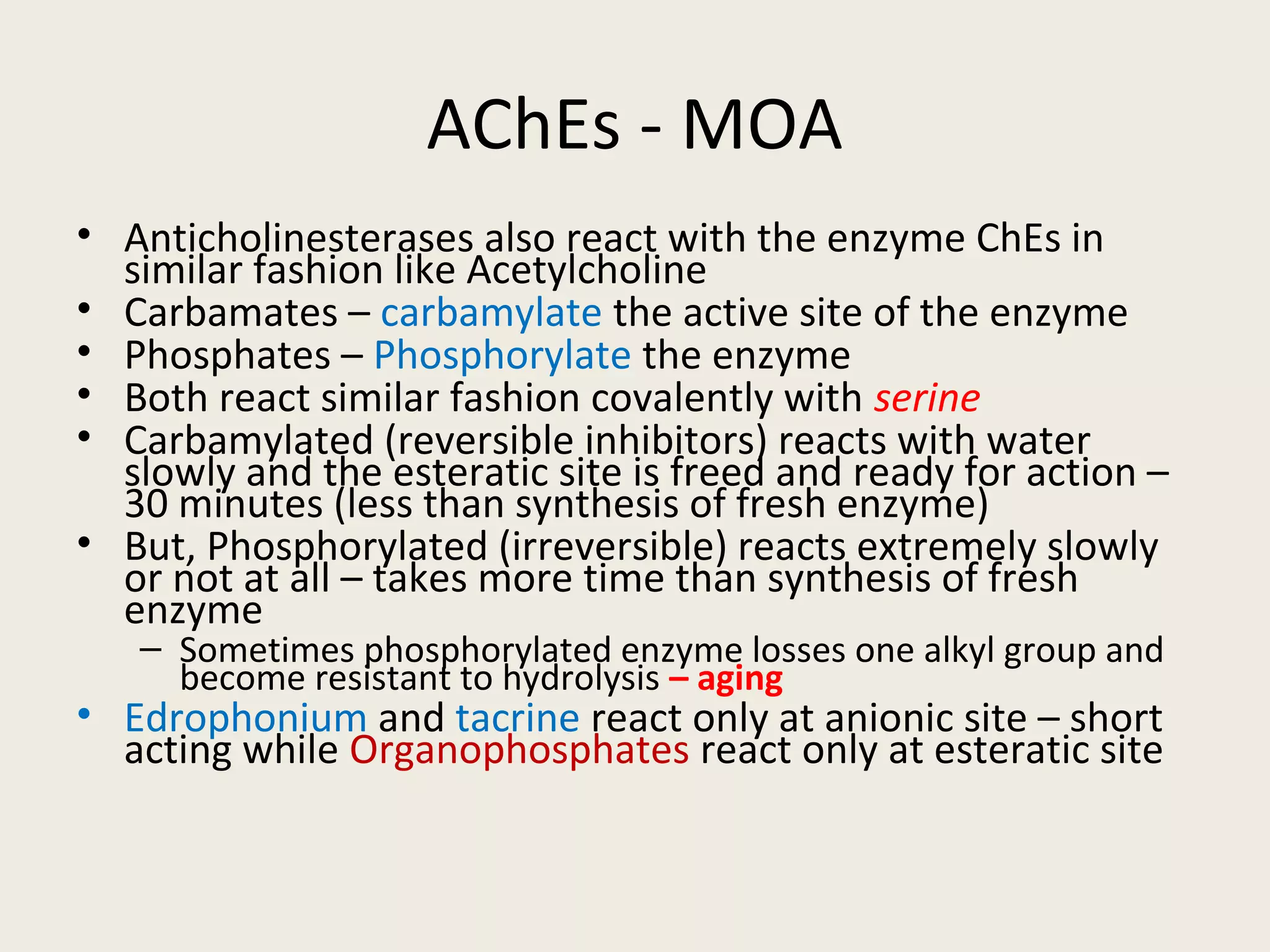 Cholinergic Pharmacology and Cholinergic Drugs 2017 | PPT
